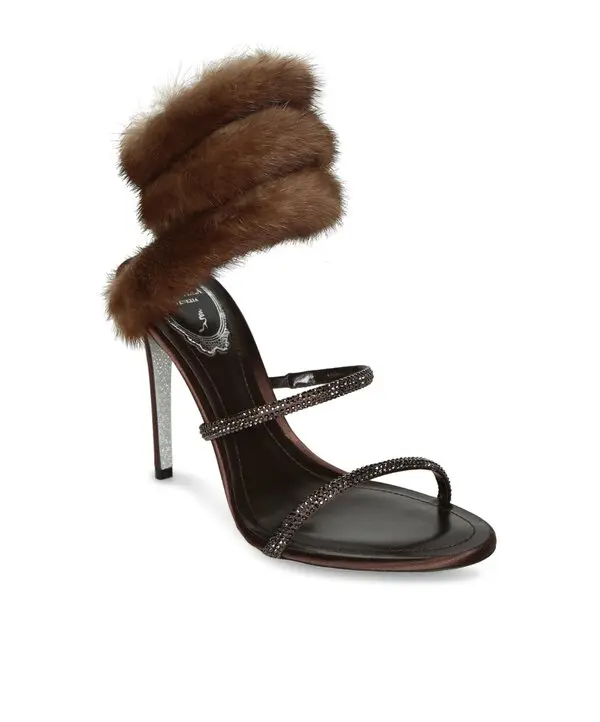 Rene Caovilla Embellished Stiletto Heeled Sandals