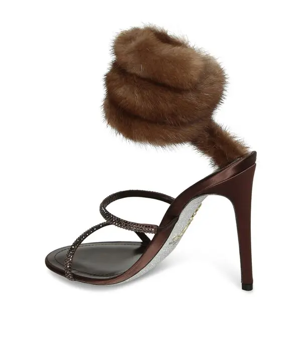 Rene Caovilla Embellished Stiletto Heeled Sandals
