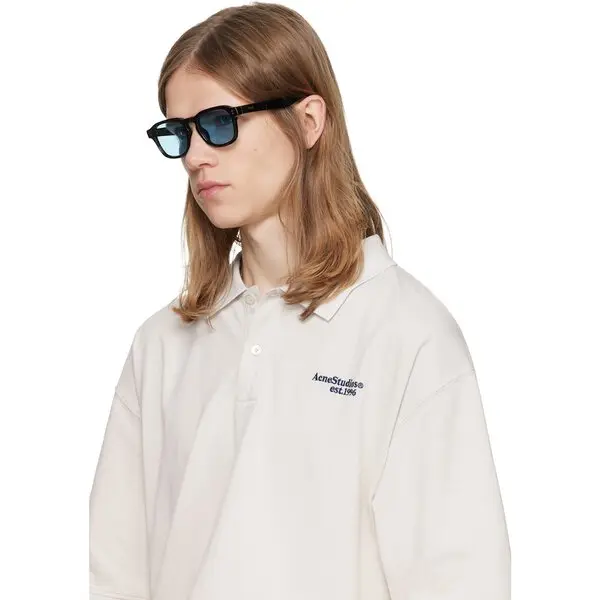 RETROSUPERFUTURE Luce Square Acetate Sunglasses - Black