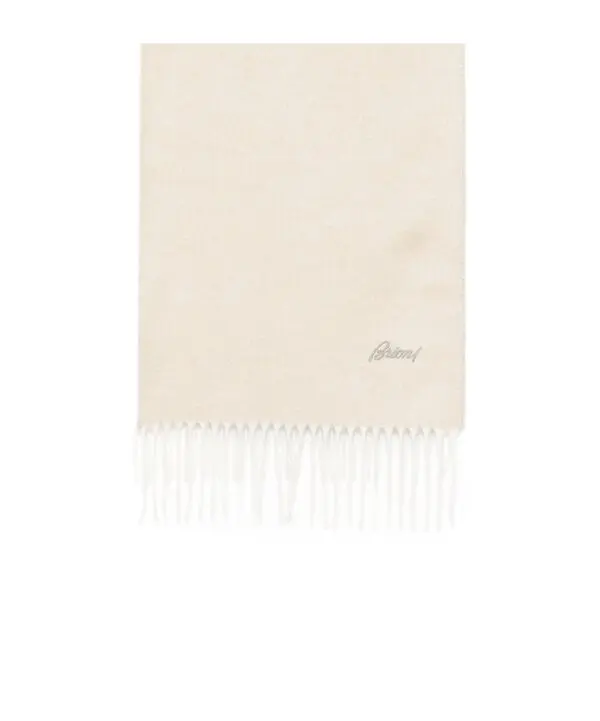 Brioni Tasseled Scarf - Beige
