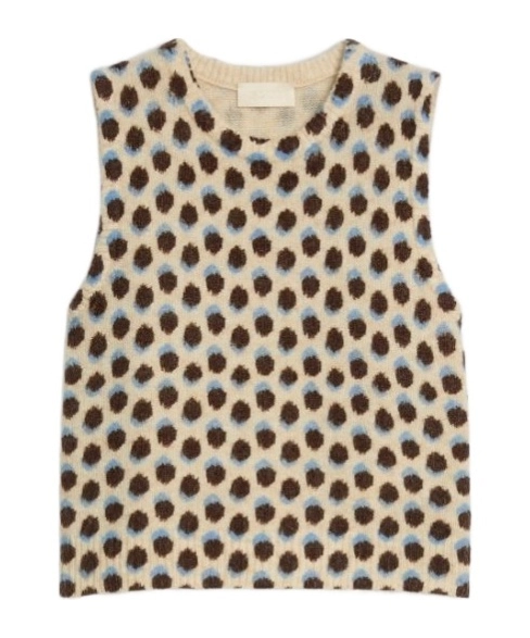 IBLUES Sleeveless V-neck Vest With All-over Print