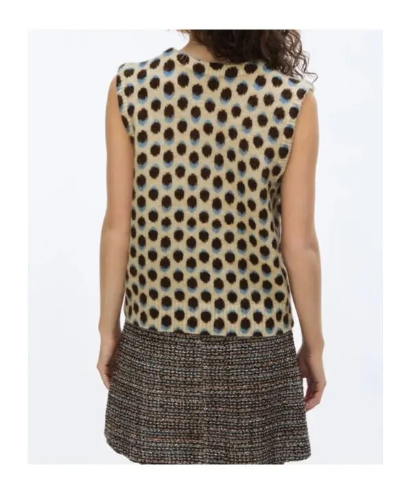 IBLUES Sleeveless V-neck Vest With All-over Print
