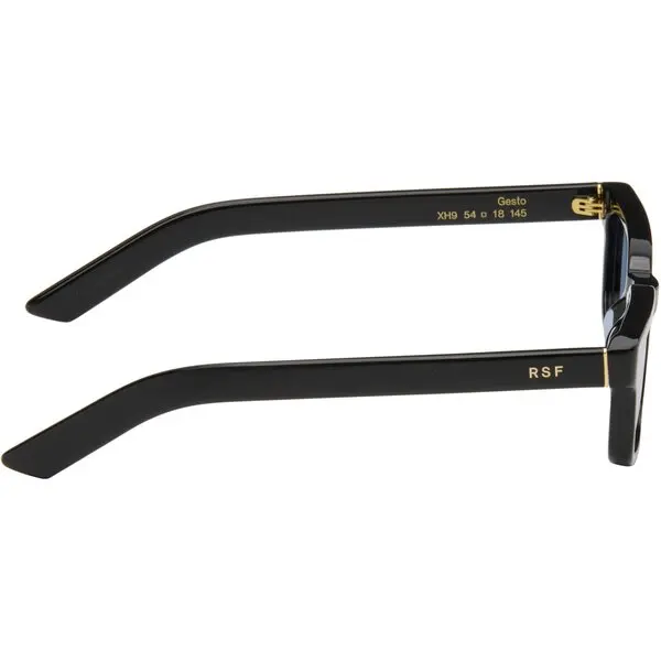 RETROSUPERFUTURE Gesto Rectangular Acetate Sunglasses - Black
