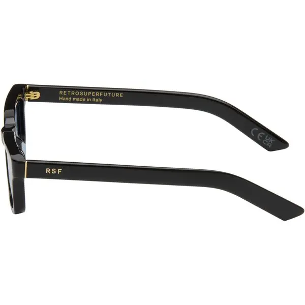 RETROSUPERFUTURE Gesto Rectangular Acetate Sunglasses - Black