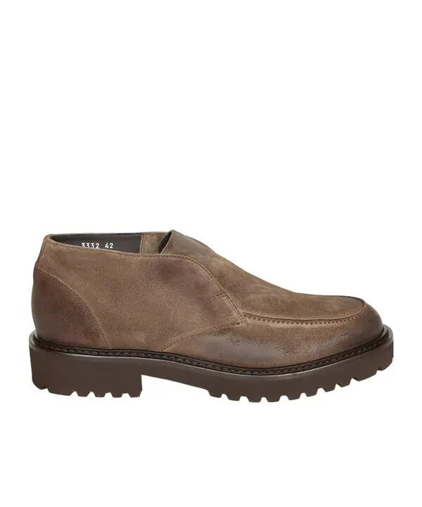 DOUCAL'S Round-toe Suede Chelsea Boots