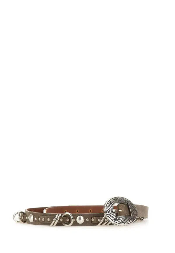 GOLDEN GOOSE Studded Buckle Belt