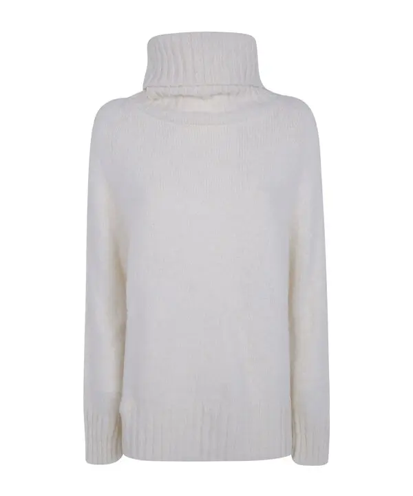 BASERANGE Long-sleeved High Neck Sweater - Gray