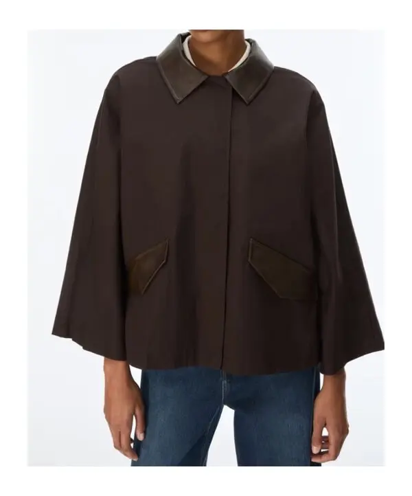IBLUES A-line Jacket With Embellished Collar