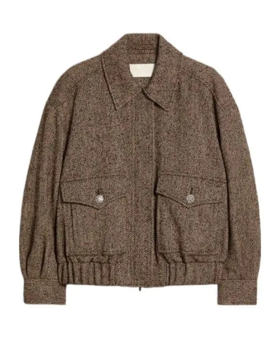 IBLUES Textured Tweed Jacket
