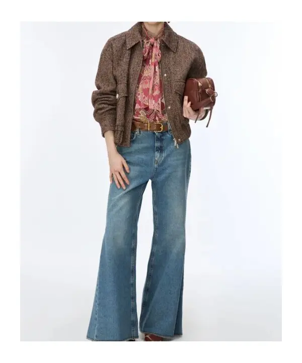 IBLUES Textured Tweed Jacket
