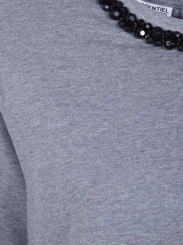Essentiel Antwerp Embellished Round Neck Short Sleeve T-shirt