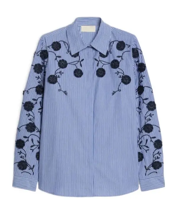 IBLUES Embroidered Striped Shirt