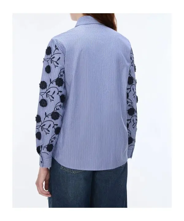 IBLUES Embroidered Striped Shirt