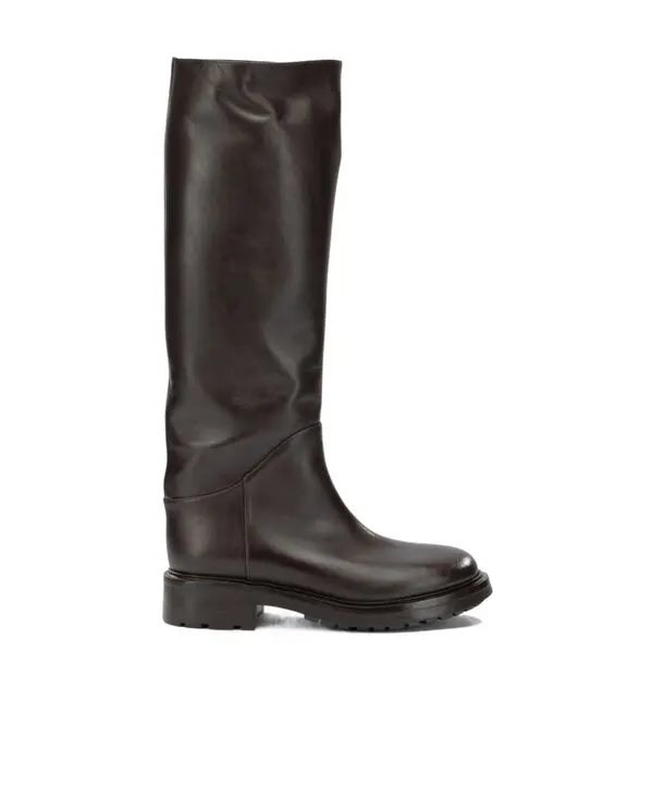STRATEGIA Round Toe Low Block Heel Boots