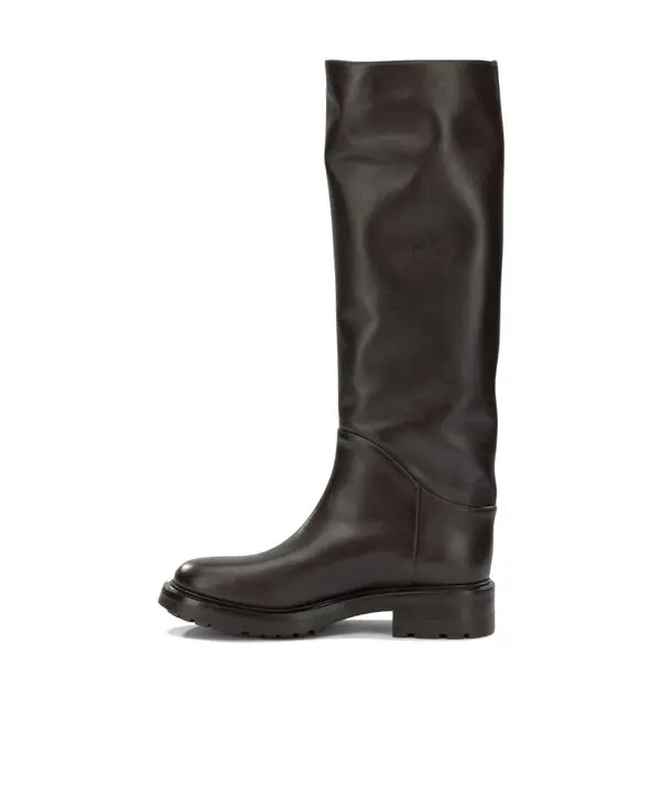STRATEGIA Round Toe Low Block Heel Boots