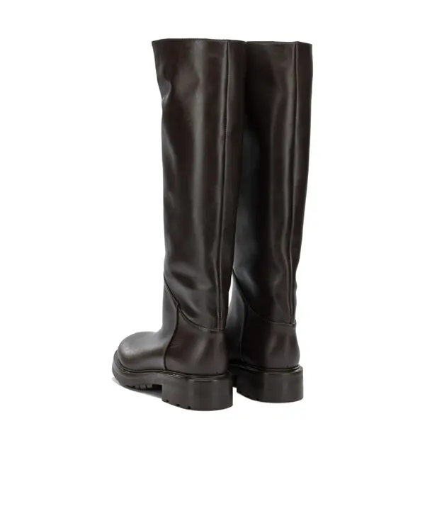 STRATEGIA Round Toe Low Block Heel Boots