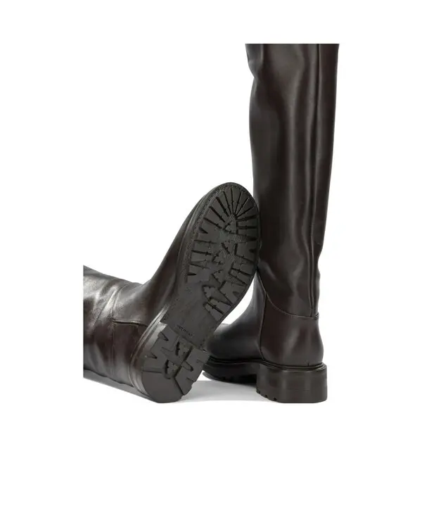 STRATEGIA Round Toe Low Block Heel Boots