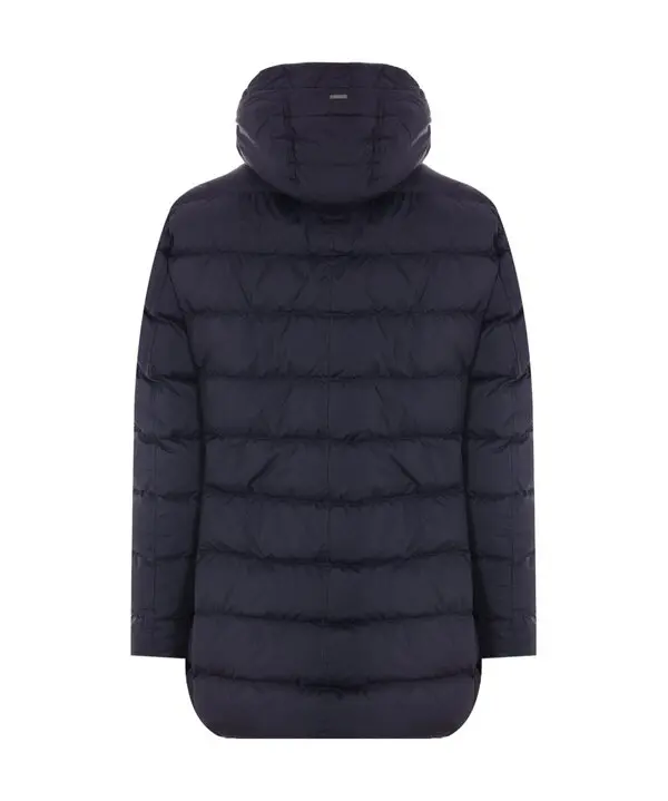 Herno Hooded Quilted Down Coat - Black