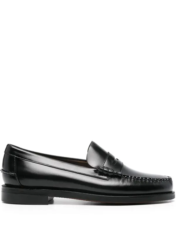 SEBAGO Smooth Brushed Grain Leather Loafers