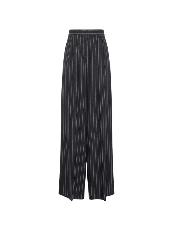 Max Mara Wide-leg Pinstripe Trousers