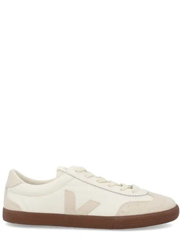 VEJA Low-top Lace-up Sneakers With Contrast Side Logo - White