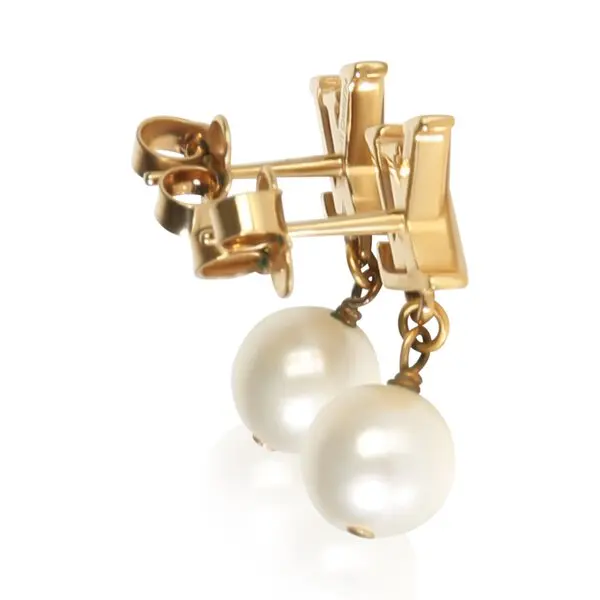 LOUIS VUITTON Gold-plated Iconic Louisa Earrings