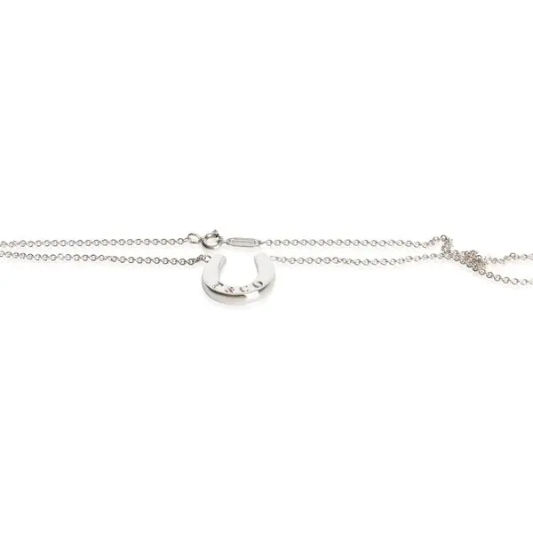 Tiffany & Co. Sterling Silver Horseshoe Pendant Necklace