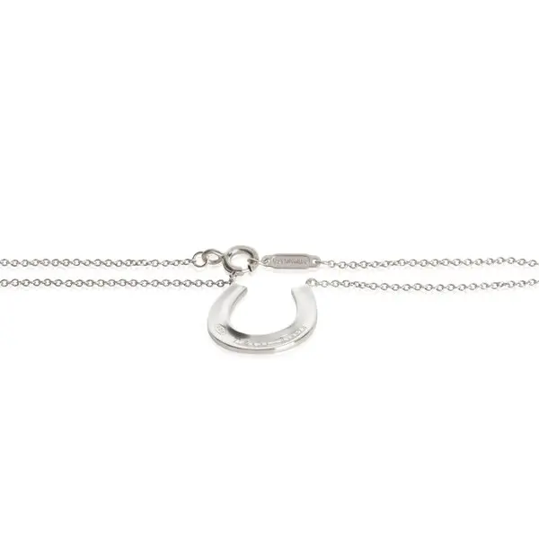 Tiffany & Co. Sterling Silver 1837 Horseshoe Pendant Necklace