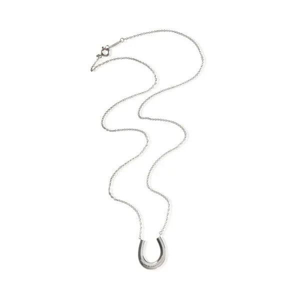 Tiffany & Co. Sterling Silver 1837 Horseshoe Pendant Necklace