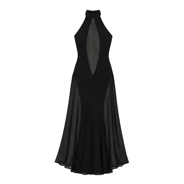 DELFI COLLECTIVE Sahara Sheer Chiffon Gown