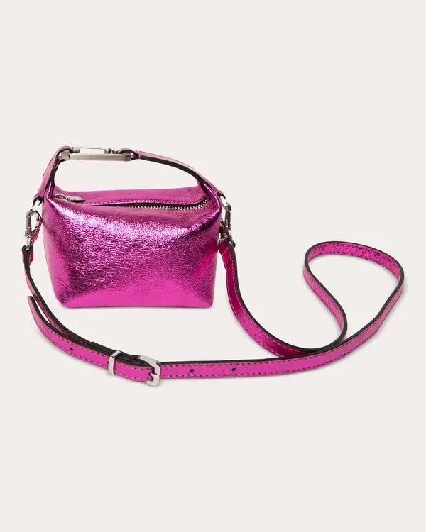 EERA Laminated Leather Tiny Moon Bag - Pink