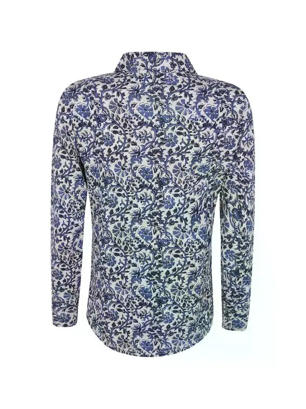 WHYCI Floral Print Long Sleeve Shirt