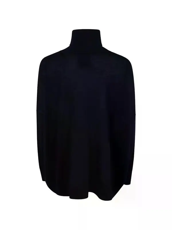 Laboratorio Capri Wool Roll Neck Sweater - Blue