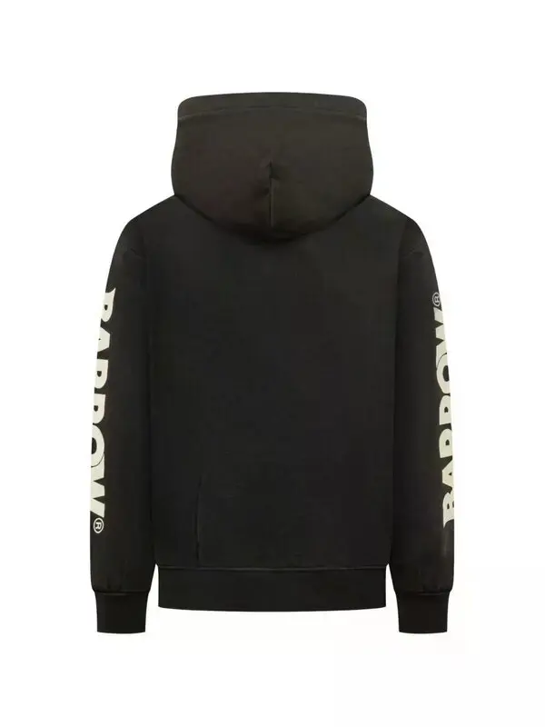 BARROW Logo-print Hoodie - Black
