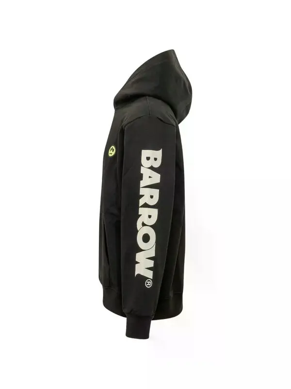 BARROW Logo-print Hoodie - Black