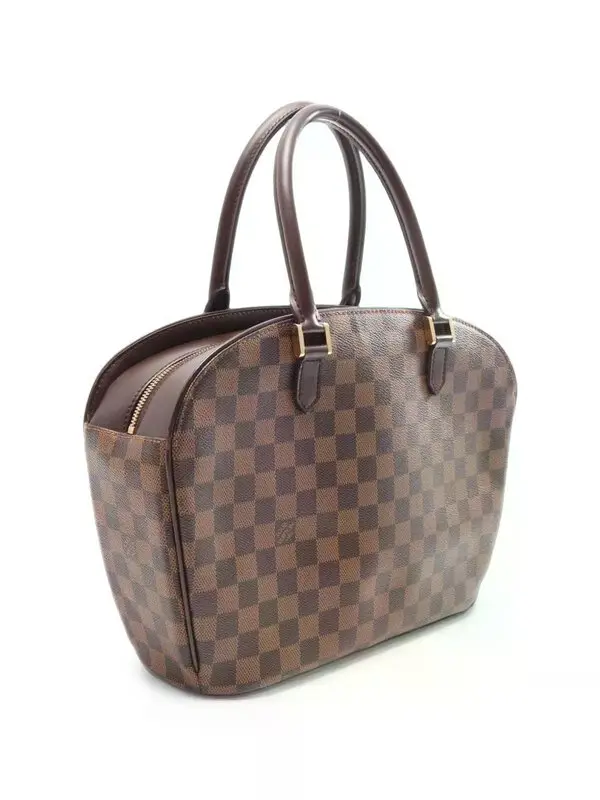 LOUIS VUITTON 2004 Saria Damier Ebene Tote Bag