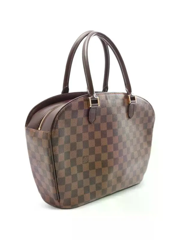 LOUIS VUITTON 2004 Saria Damier Ebene Tote Bag