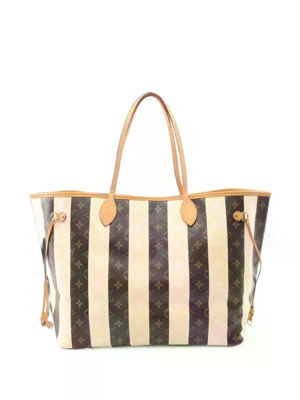 LOUIS VUITTON 2011 Rayures Neverfull Gm Tote Bag