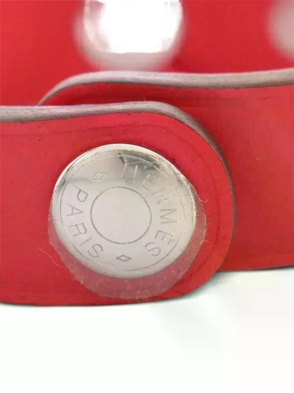 Hermès Calf-leather Glove Holder With Stud Embellishments