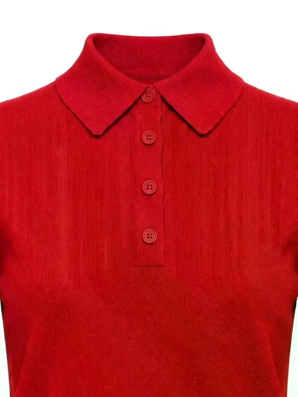 TOCCIN Rue Short-sleeve Cashmere Polo Shirt
