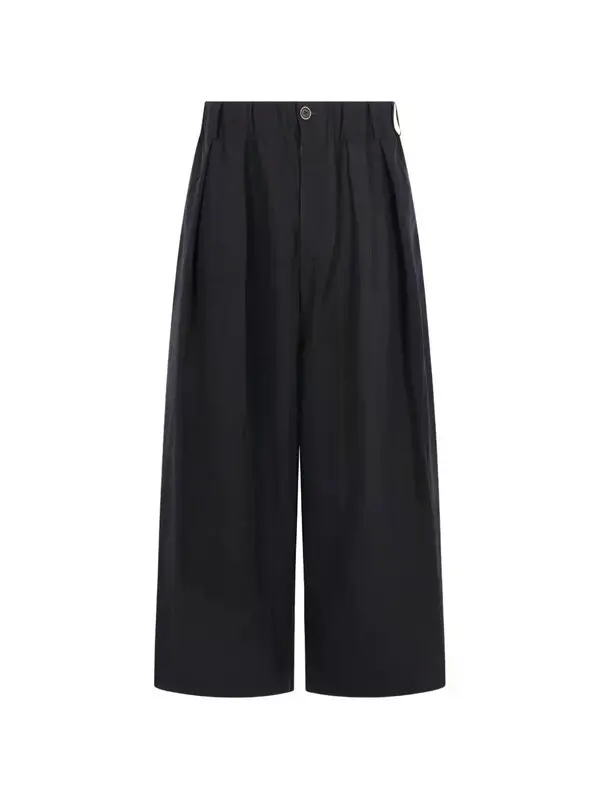 UMA WANG Pleated Cropped Trousers