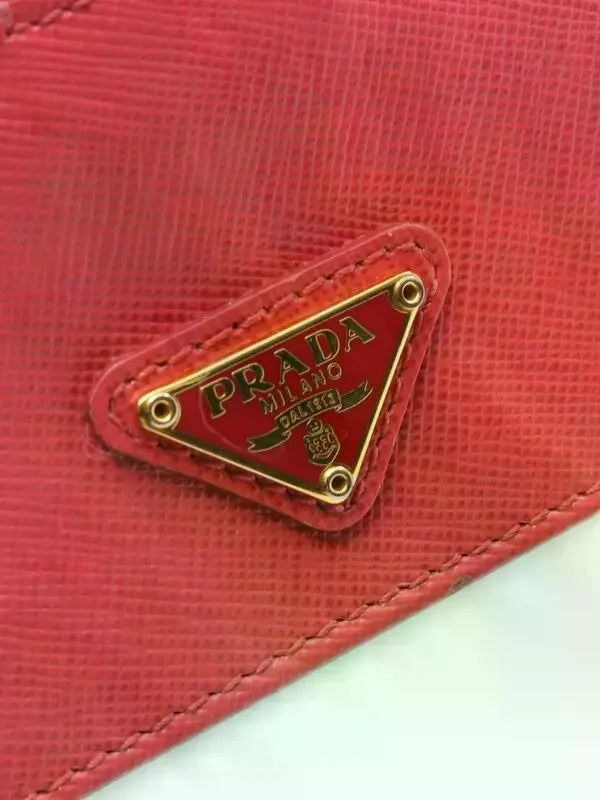 Prada 2000s Triangle-logo Card Case