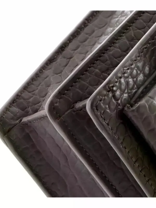 Saint Laurent Sunset Crocodile Embossed Leather Medium Crossbody Bag