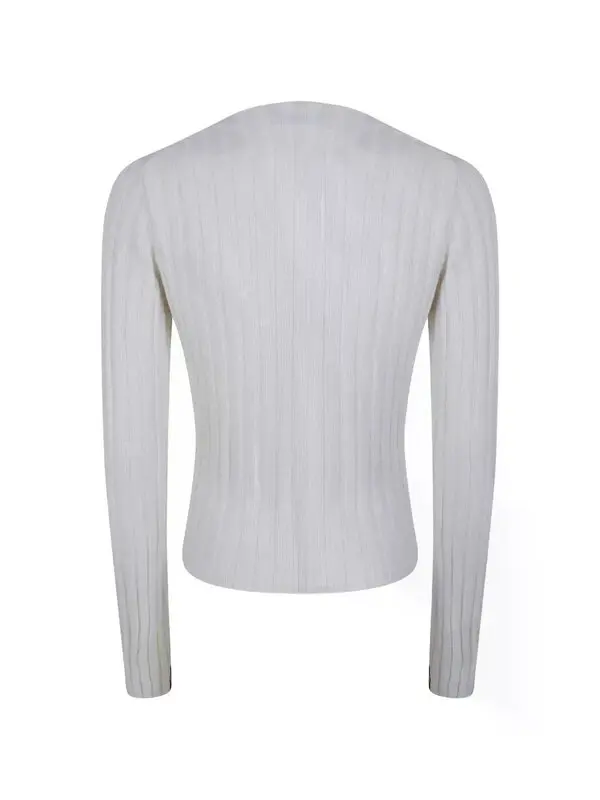 Liviana Conti Ribbed Knit Wrap-style Sweater