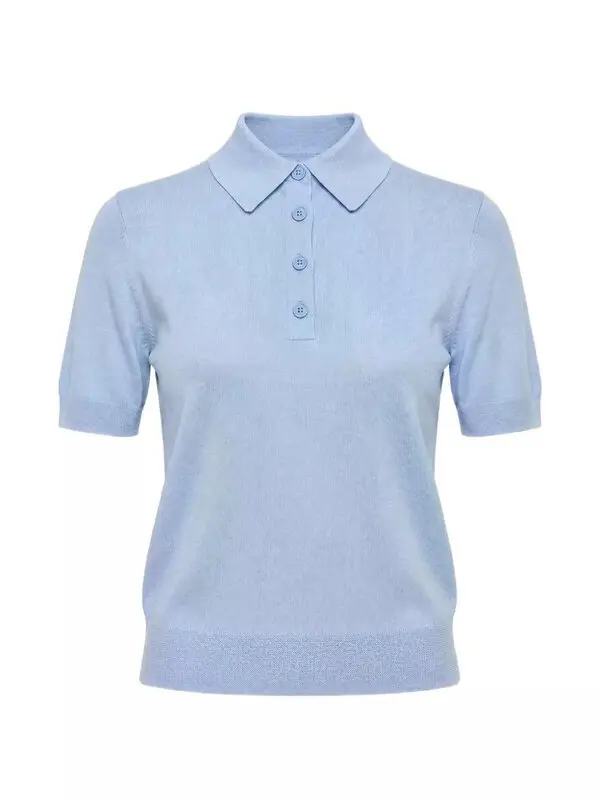 TOCCIN Knit Polo Shirt - Blue