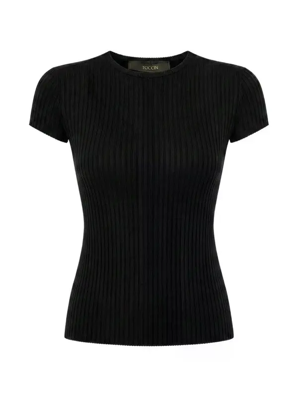 TOCCIN Matilda Ribbed T-shirt - Black