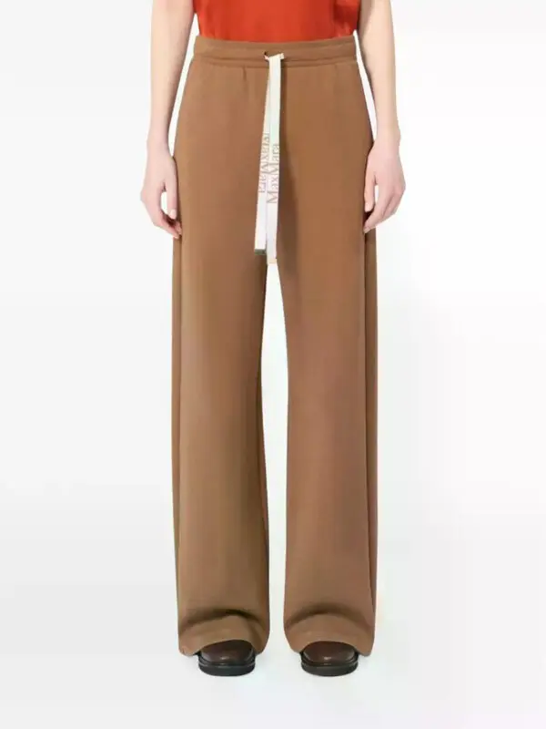 Max Mara Logo Drawstring Wide-leg Track Pants