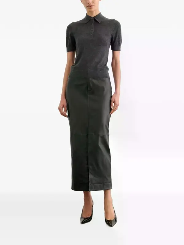TOCCIN Rue Short-sleeve Sweater - Grey