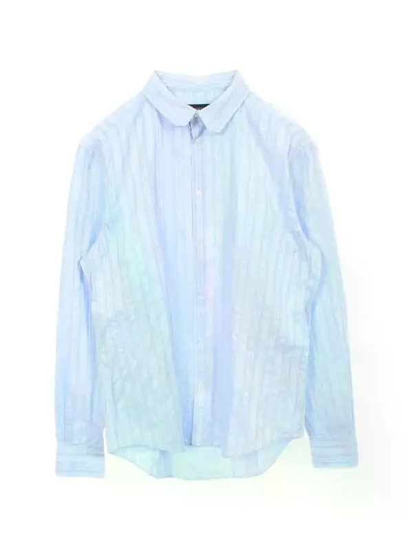 LOUIS VUITTON 2000s Chain-print Striped Shirt