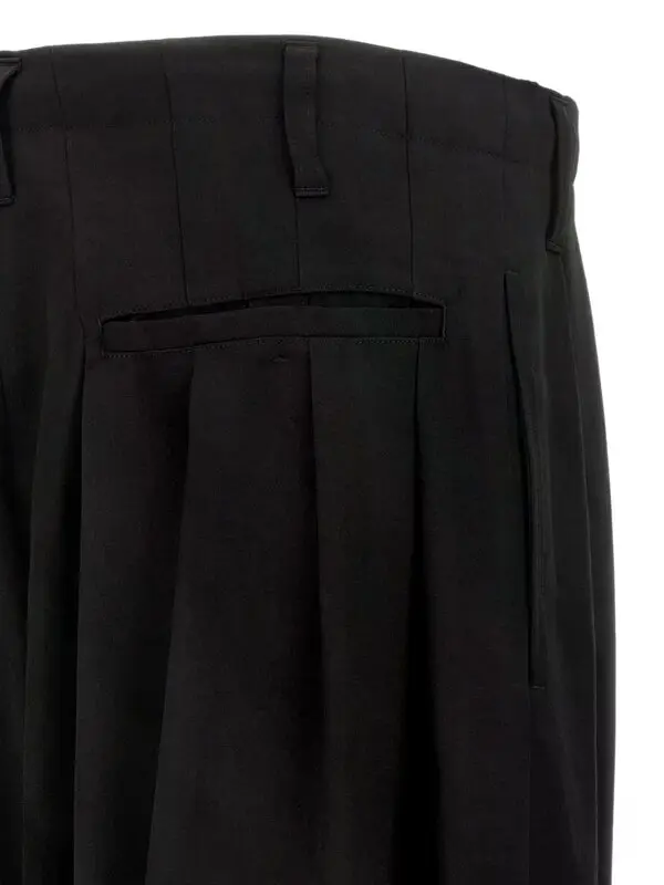 Yohji Yamamoto Pleated Wool Trousers